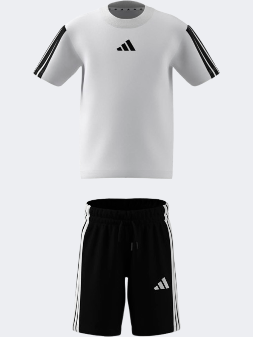 Adidas Essentials 3 Stripes Little Sportswear Set Black/White – Mike Sport Iraq