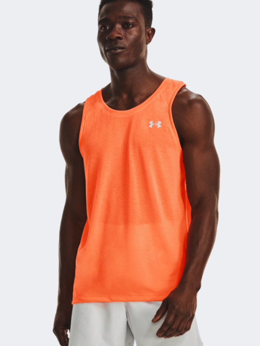Under Armour Streaker Run Men Running Tank Orange Mike Sport Iraq