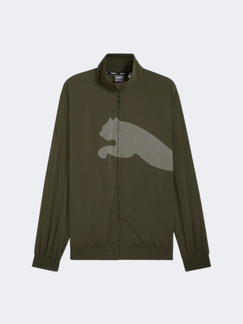 Puma Train Big Cat Woven Men Training Jacket Olive – Mike Sport Iraq