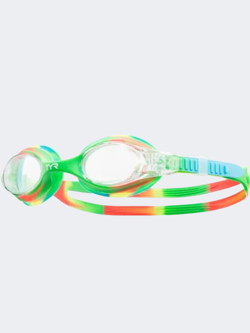 Tyr Swimple Tie Dye Kids Swim Goggles Green/Orange/Blue – Mike Sport Iraq