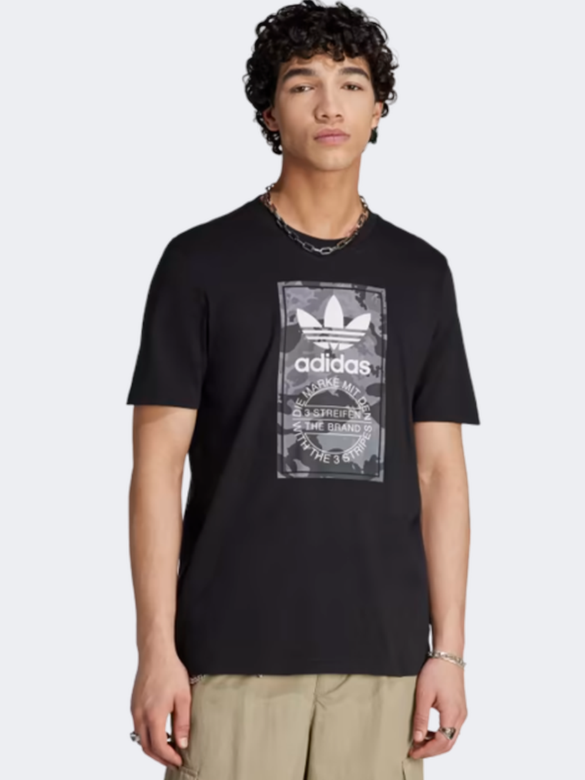 Adidas Camo Tongue Men Original T-Shirt Black – Mike Sport Iraq