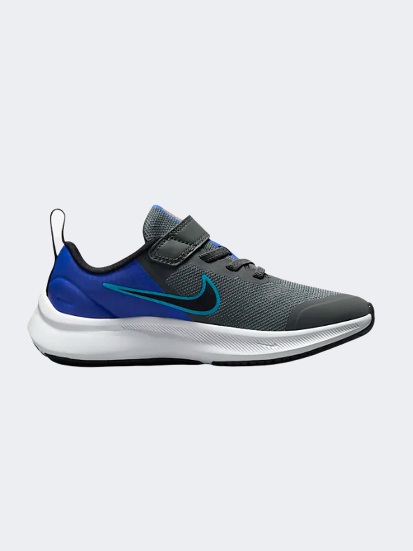 Nike Star Runner 3 Ps-Boys Running Shoes Grey/Blue – Mike Sport Iraq