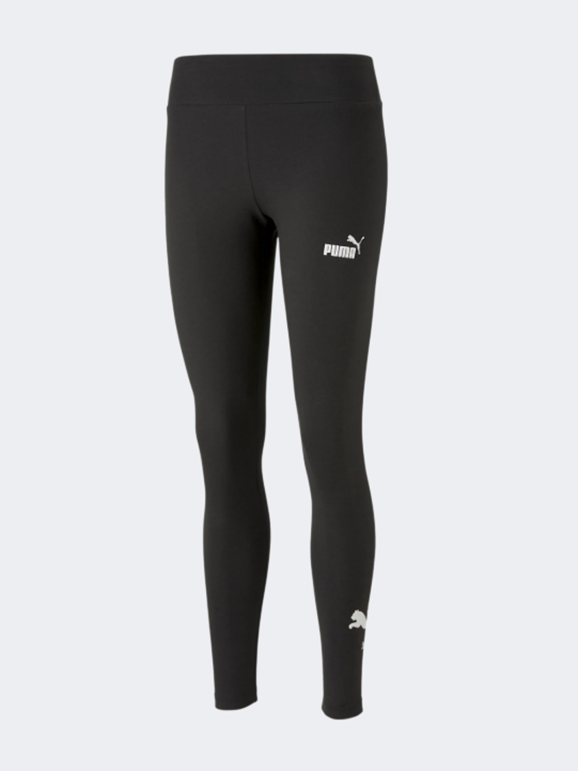 Puma Essentials+ Logo Power Women Lifestyle Tight Black – Mike Sport Iraq